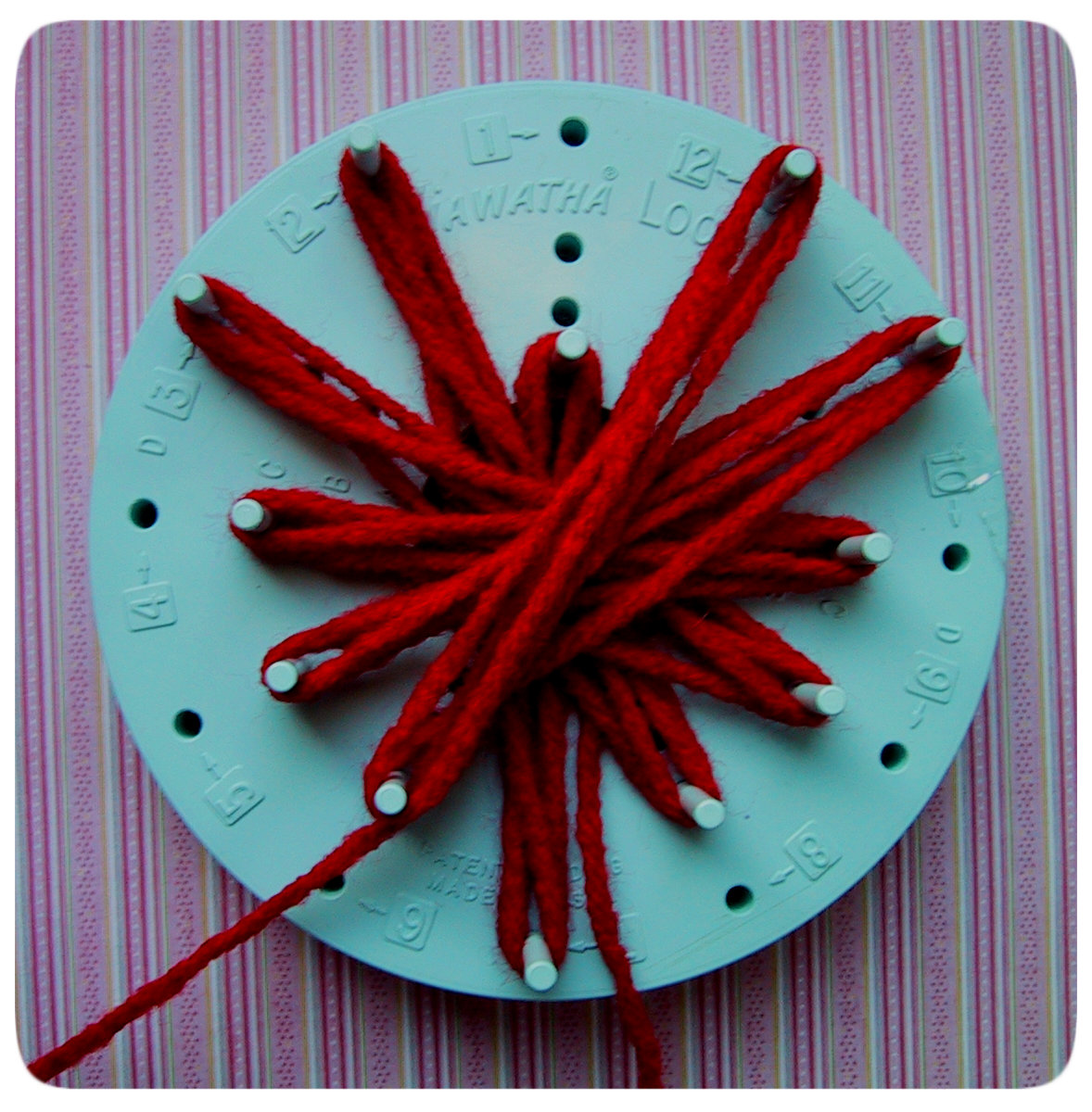 Happy as a Lark: Flower Loom Heart Tutorial