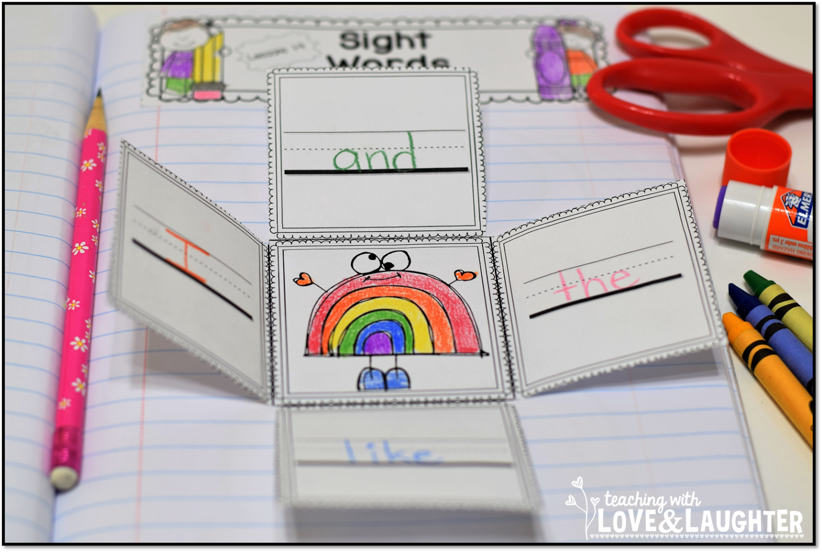 Teaching With Love and Laughter: Kindergarten Sight Words Interactive ...