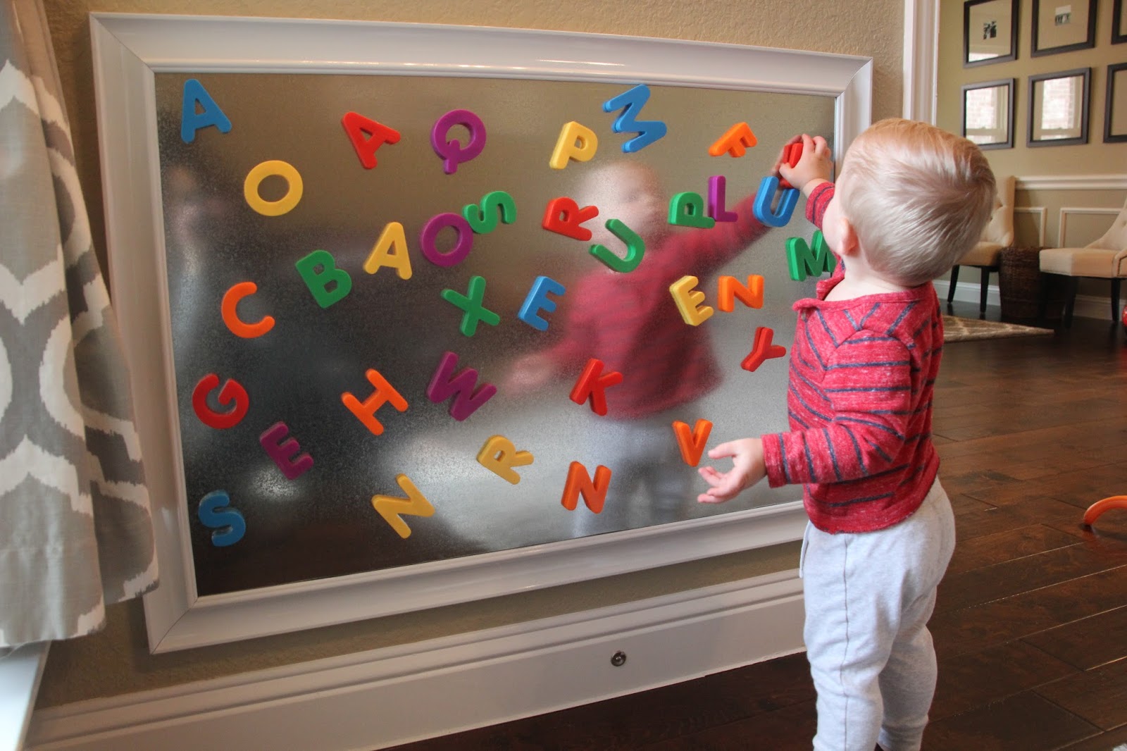 Framed Sheet Metal Magnet Board for Kids: a Tutorial | Sweet Verbena