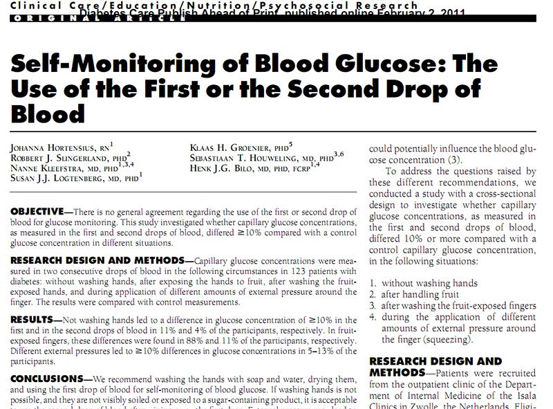 ¿Se puede apretar el dedo y utilizar la segunda gota para medir la ...