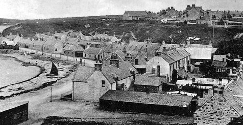 Tour Scotland: Old Photograph Portessie Scotland