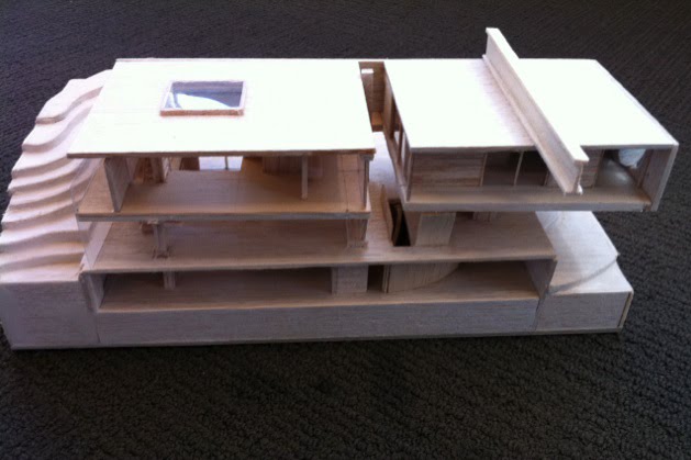 KRISTIN HARRIS ARCH 1201: Maison A Bordeaux - Model At 1:100