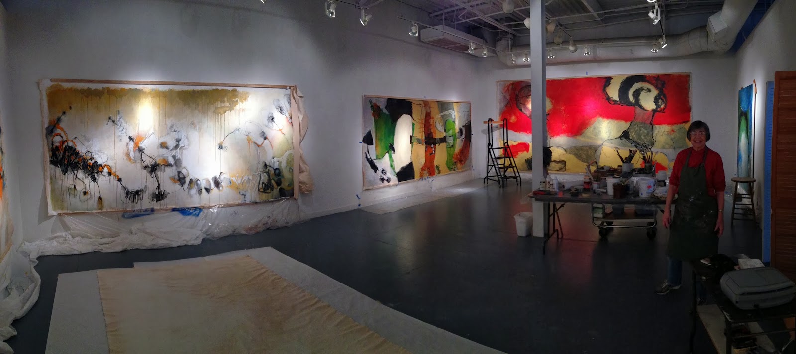 if ART Gallery: LAURA SPONG & EILEEN BLYTH The Big Paint Installation ...