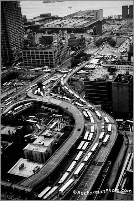 Newark N.J. 1970s: NJ & NY Port Authority Bus Terminal on 8th Ave.