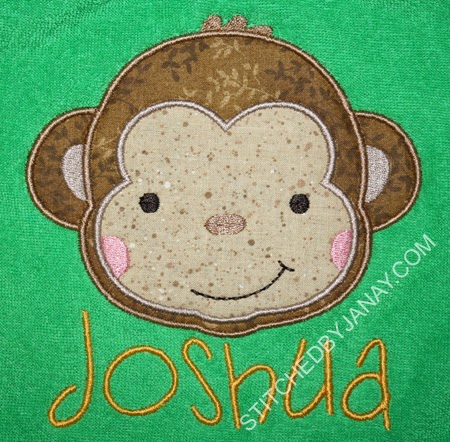 Stitched By Janay: Sweet Monkey for Joshua