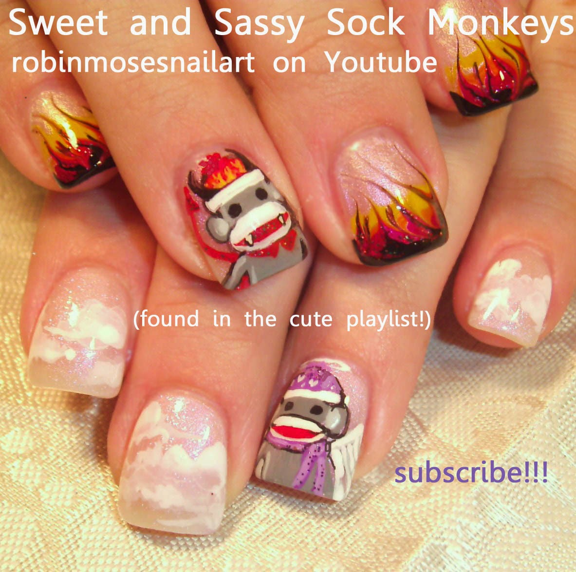 Nail Art by Robin Moses: "monkey nails" "monkey nail art" "monkey ...