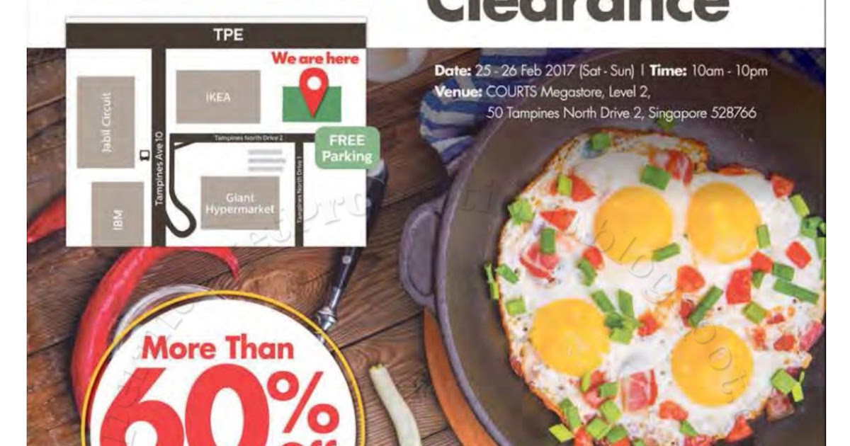 Courts Tefal Warehouse Sale 25 - 26 February 2017 ~ Supermarket Promotions