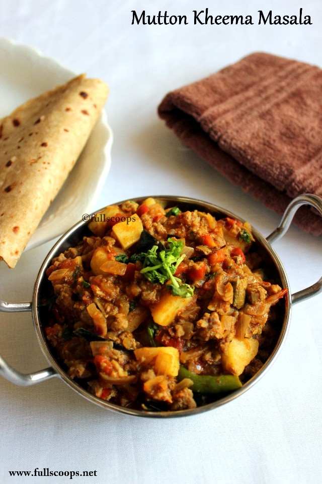 Mutton Kheema Masala / Lamb Minced Meat Masala ~ Full Scoops - A food ...