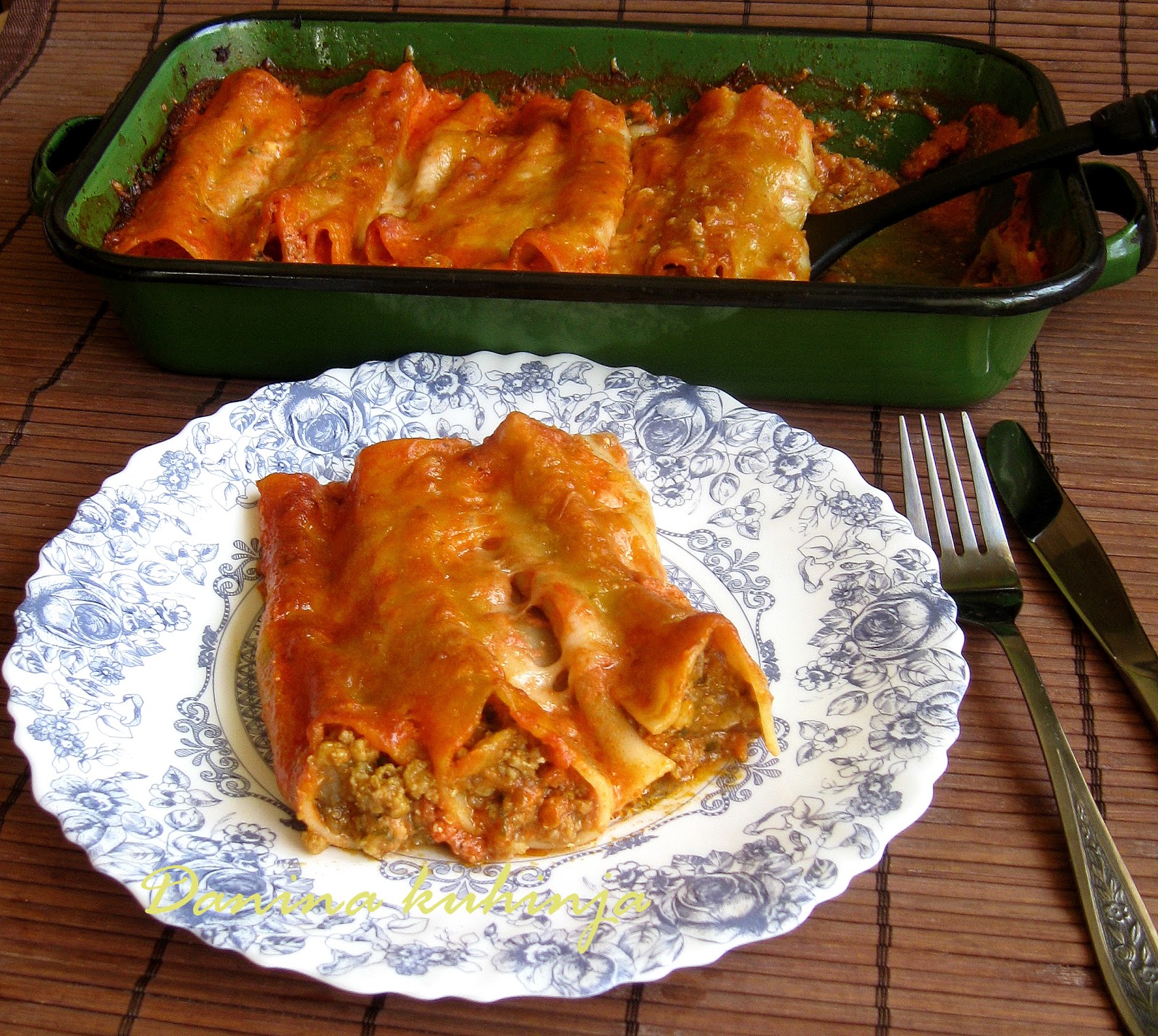 Danina kuhinja: Kaneloni punjeni mesom