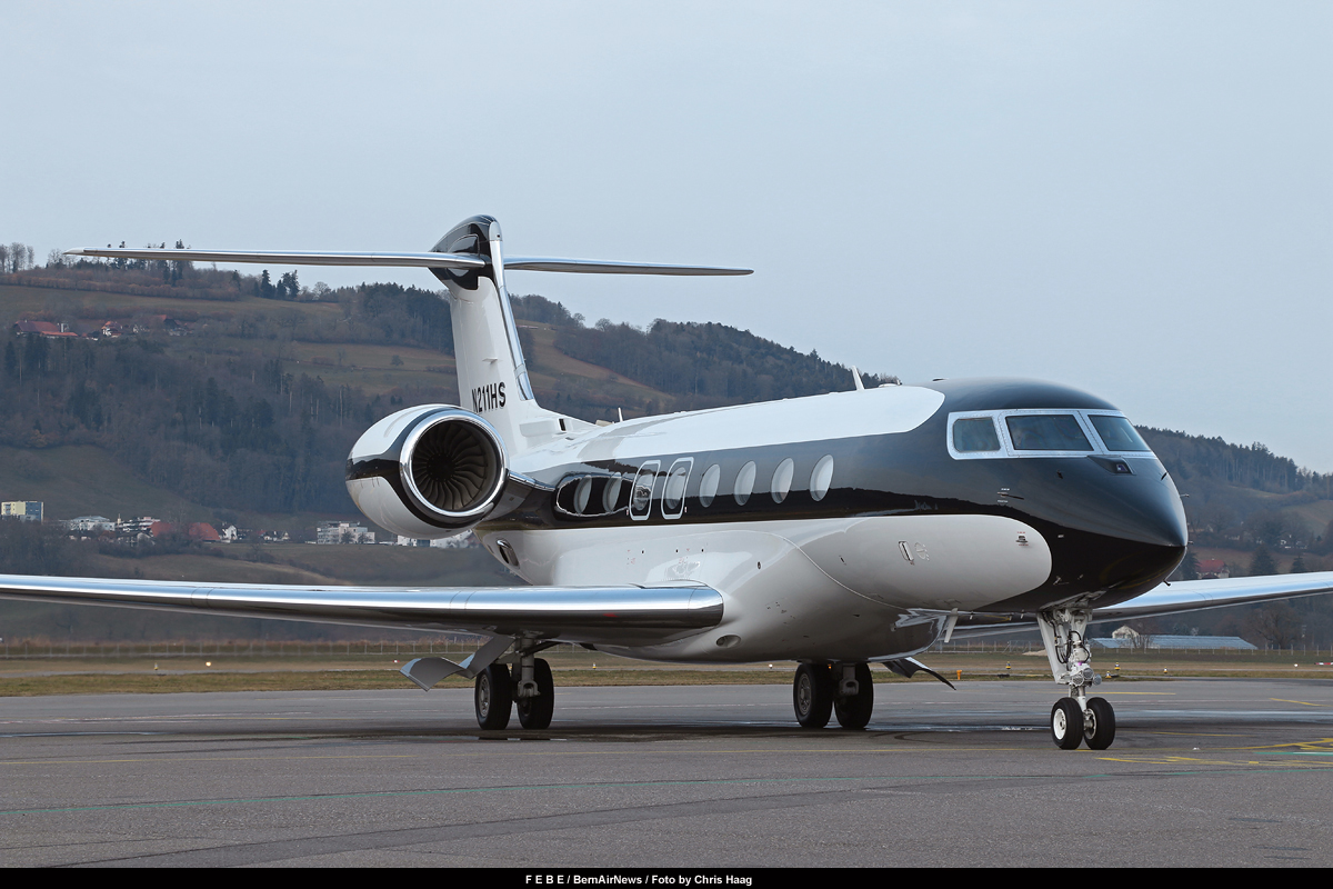 FEBE *** BernAirNews.ch ©: N211HS, Gulfsream Aerospace G650, MAR14