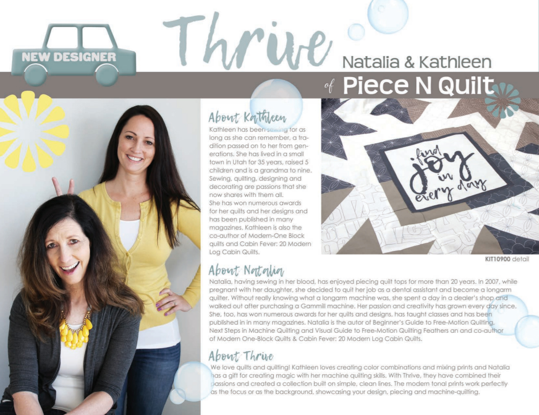 Piece N Quilt: Introducing --Thrive Fabric - The Prints!