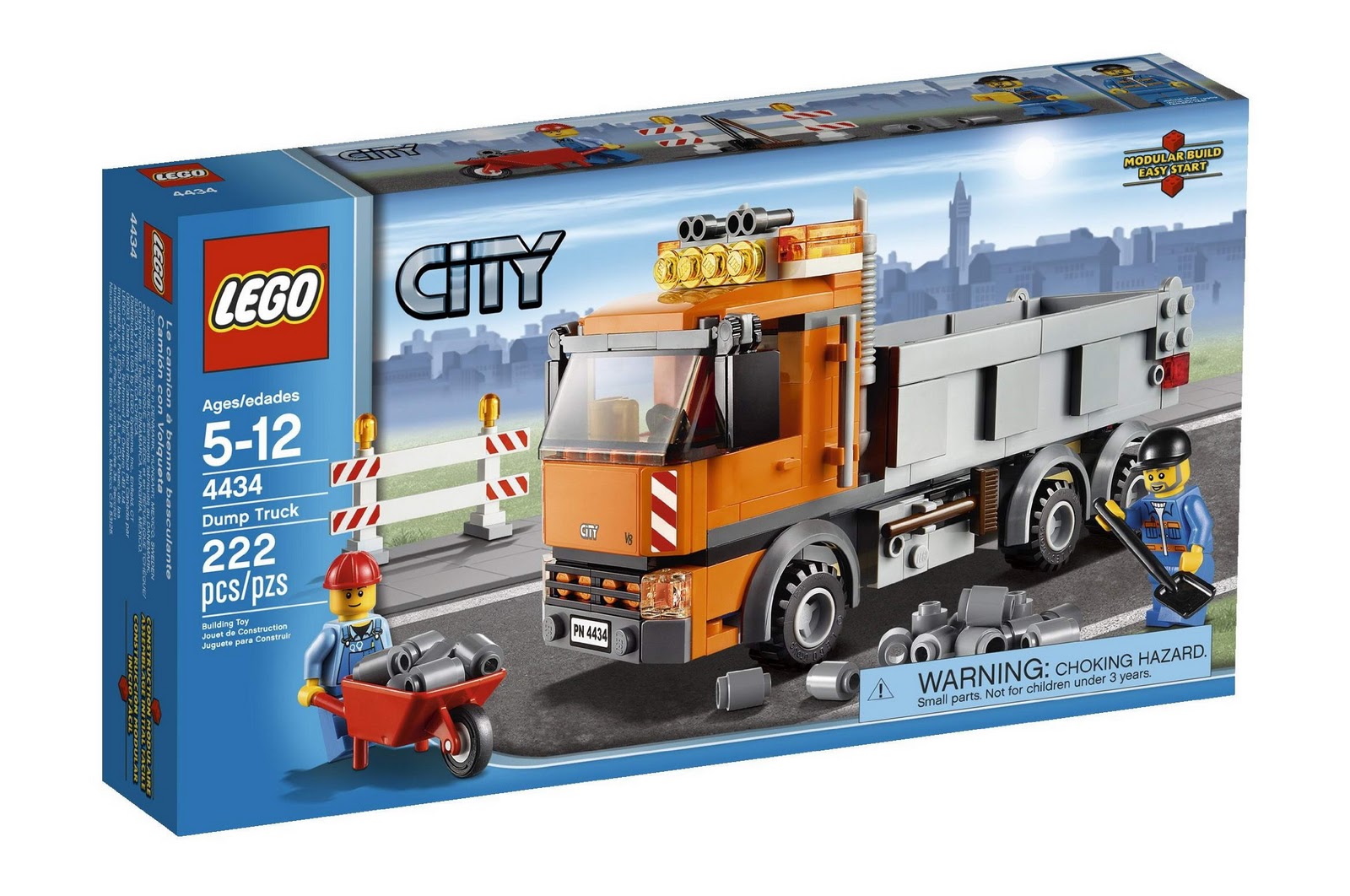oneTWOBRICK.com: set database: LEGO 4434 tipper truck