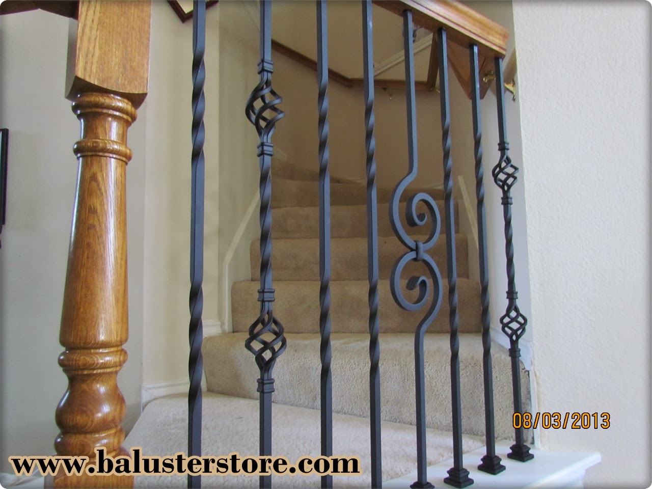 High quality powder coated iron balusters