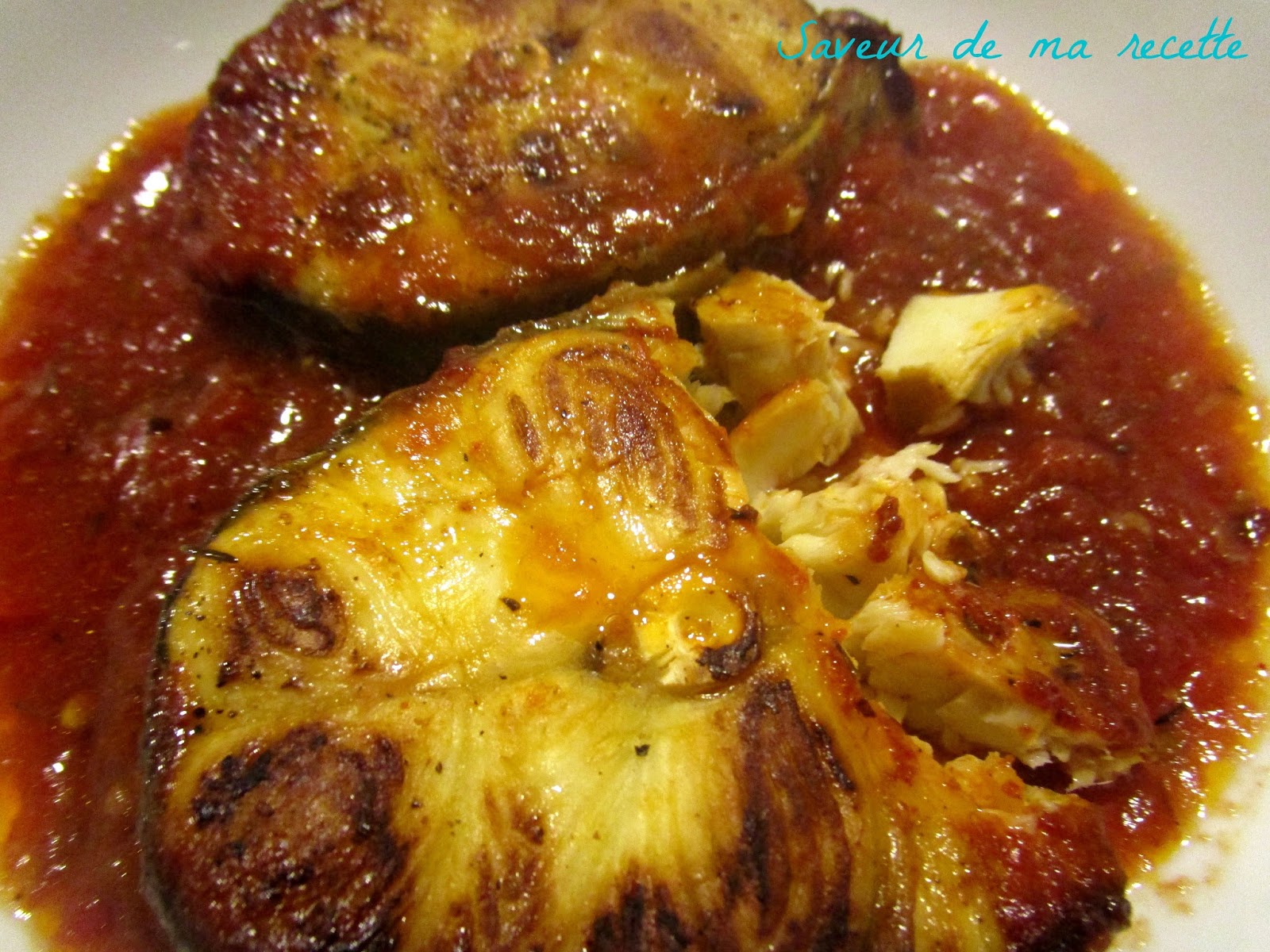 Saveur de ma recette: Darnes de requin grillées au curry (chien de mer)