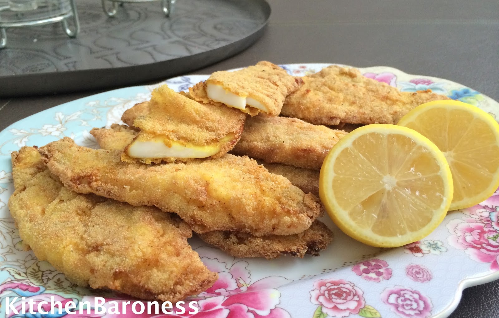 KitchenBaroness: Semolina Crusted Fish Fillets Marinated In A Yogurt Masala