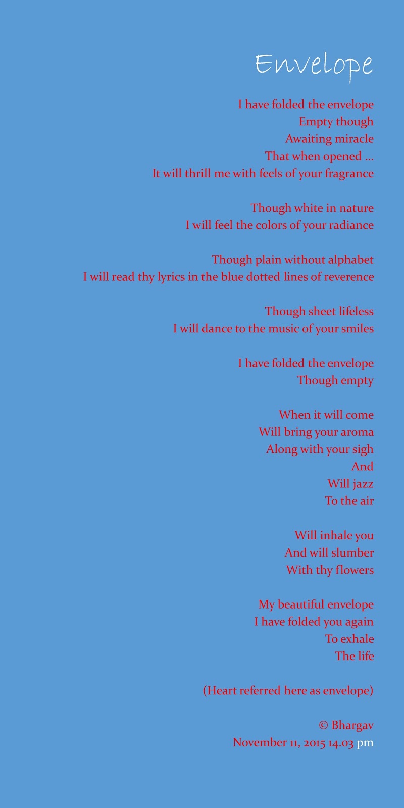 POETRY,...DA COLOR OF LIFE: 2015