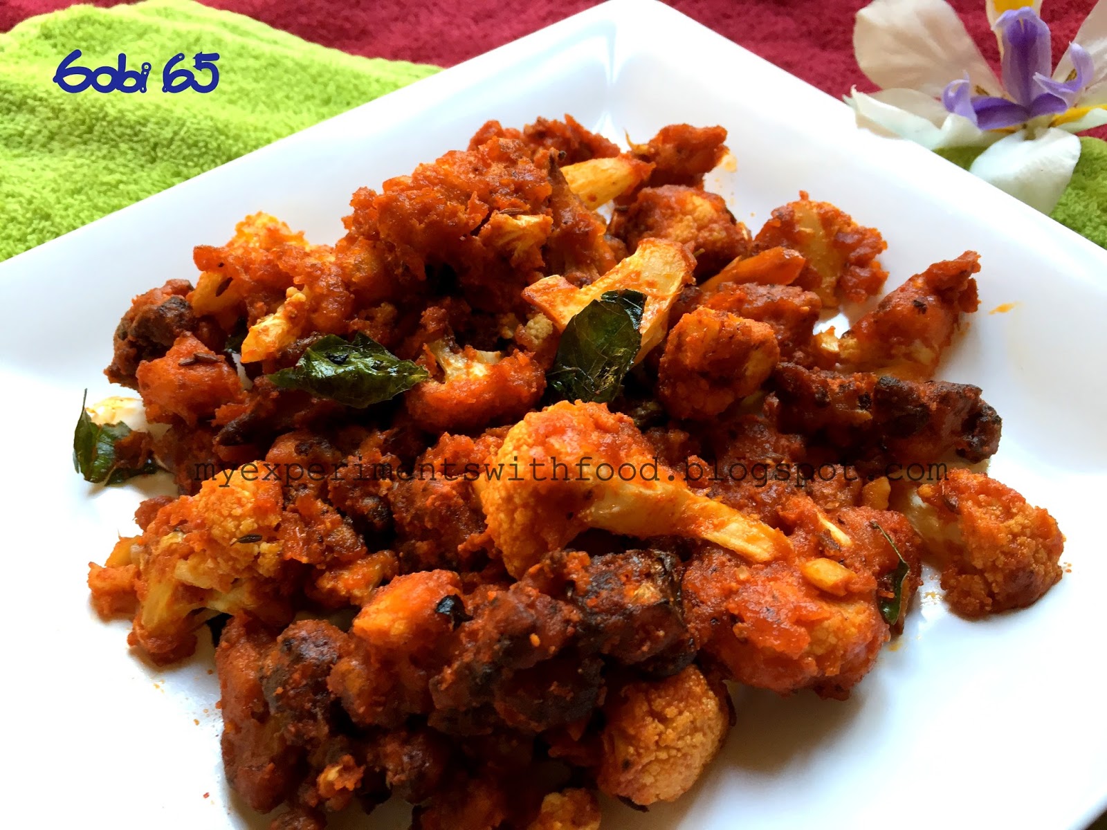 My Experiments With Food: Gobi 65/ Cauliflower 65