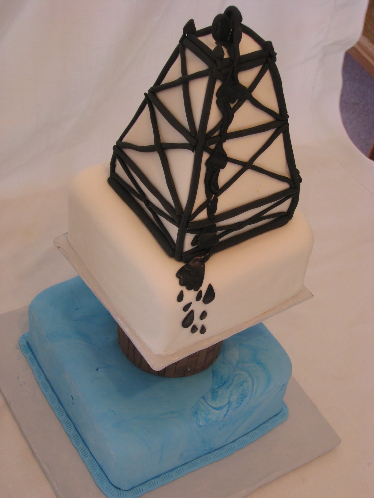 Cakes by Linsay: #2 Offshore Oil Rig Grooms Cake
