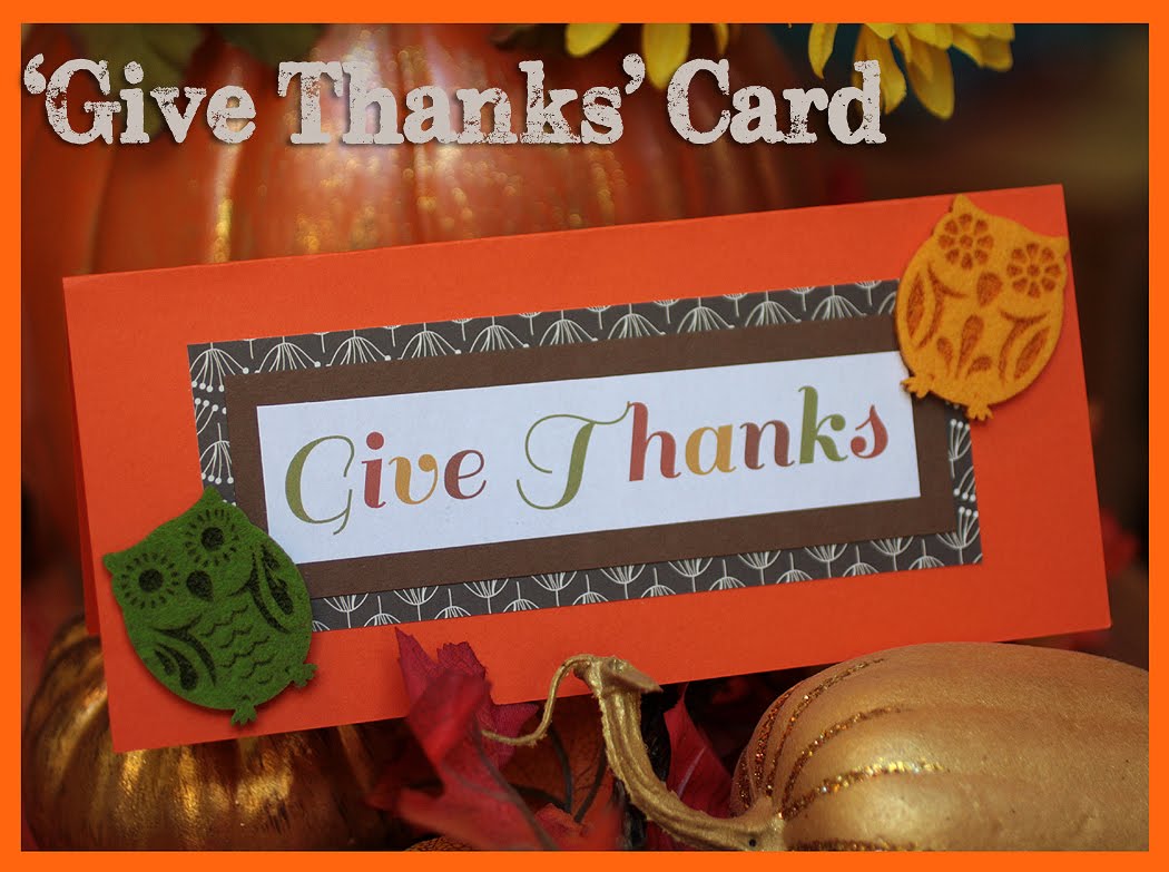 iLoveToCreate Blog: Giving Thanks DIY Thanksgiving Table Decor
