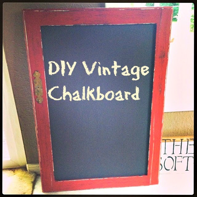 Cents of Happiness: My Crafty side~ Vintage chalk board