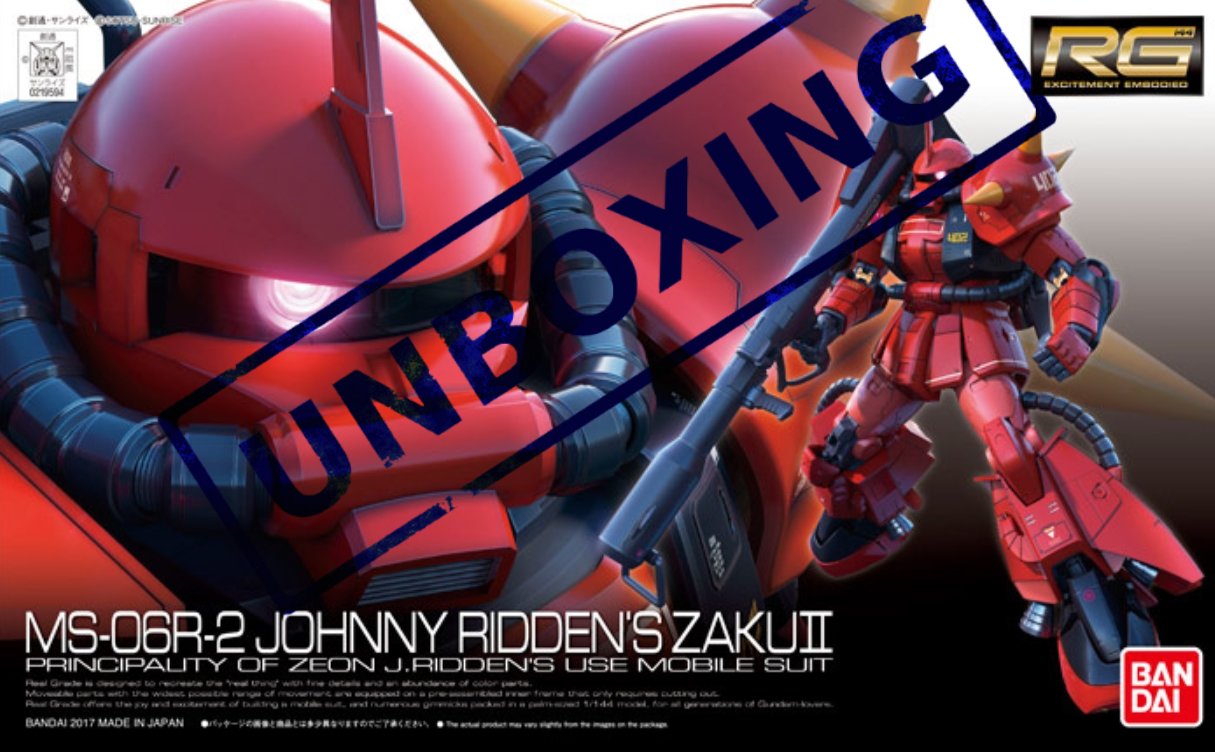 Gunplarhammer: UNBOXING RG Johnny Ridden's Zaku II