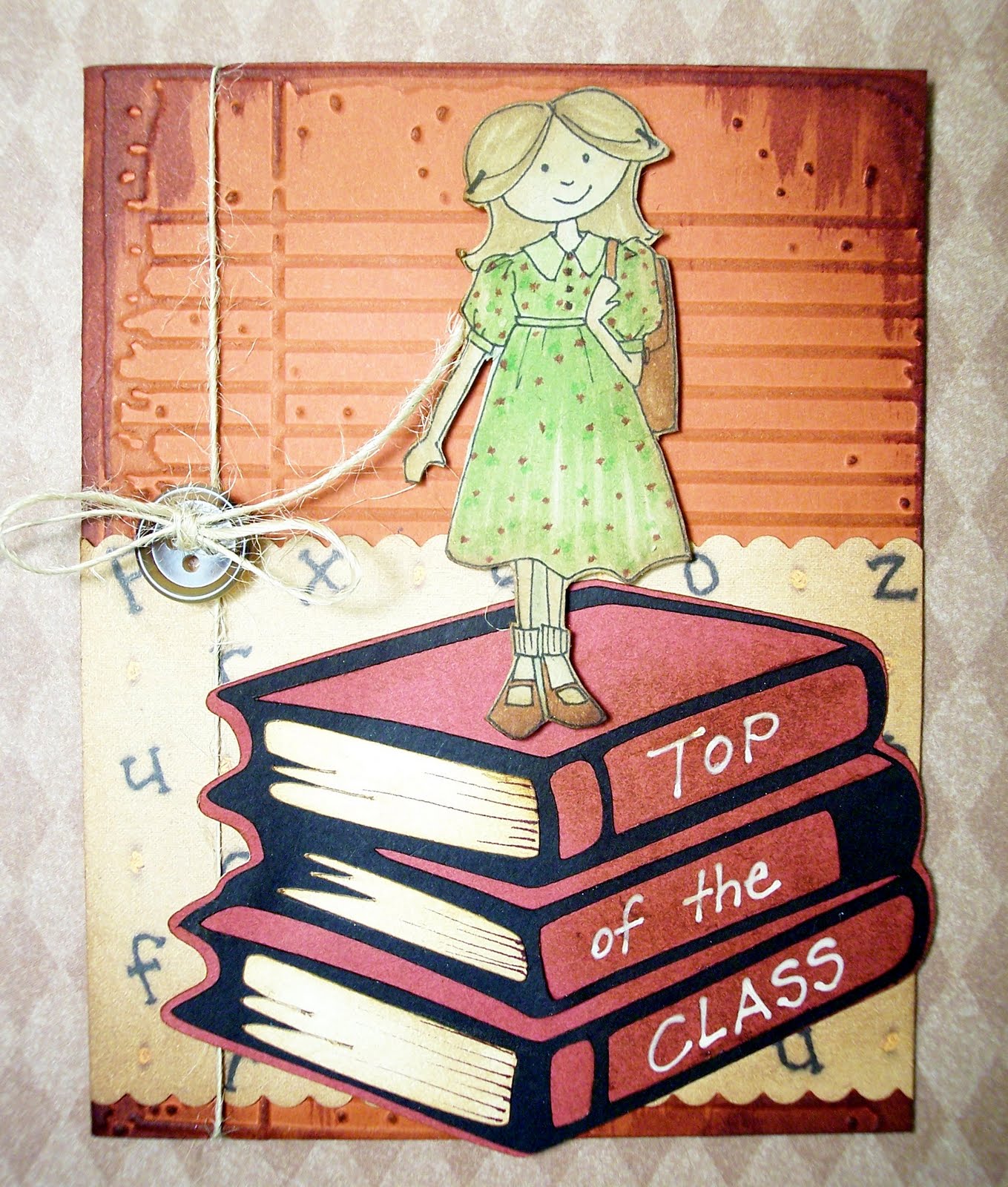 Paper Squirrel: Challenges Entry: Top of the Class Card