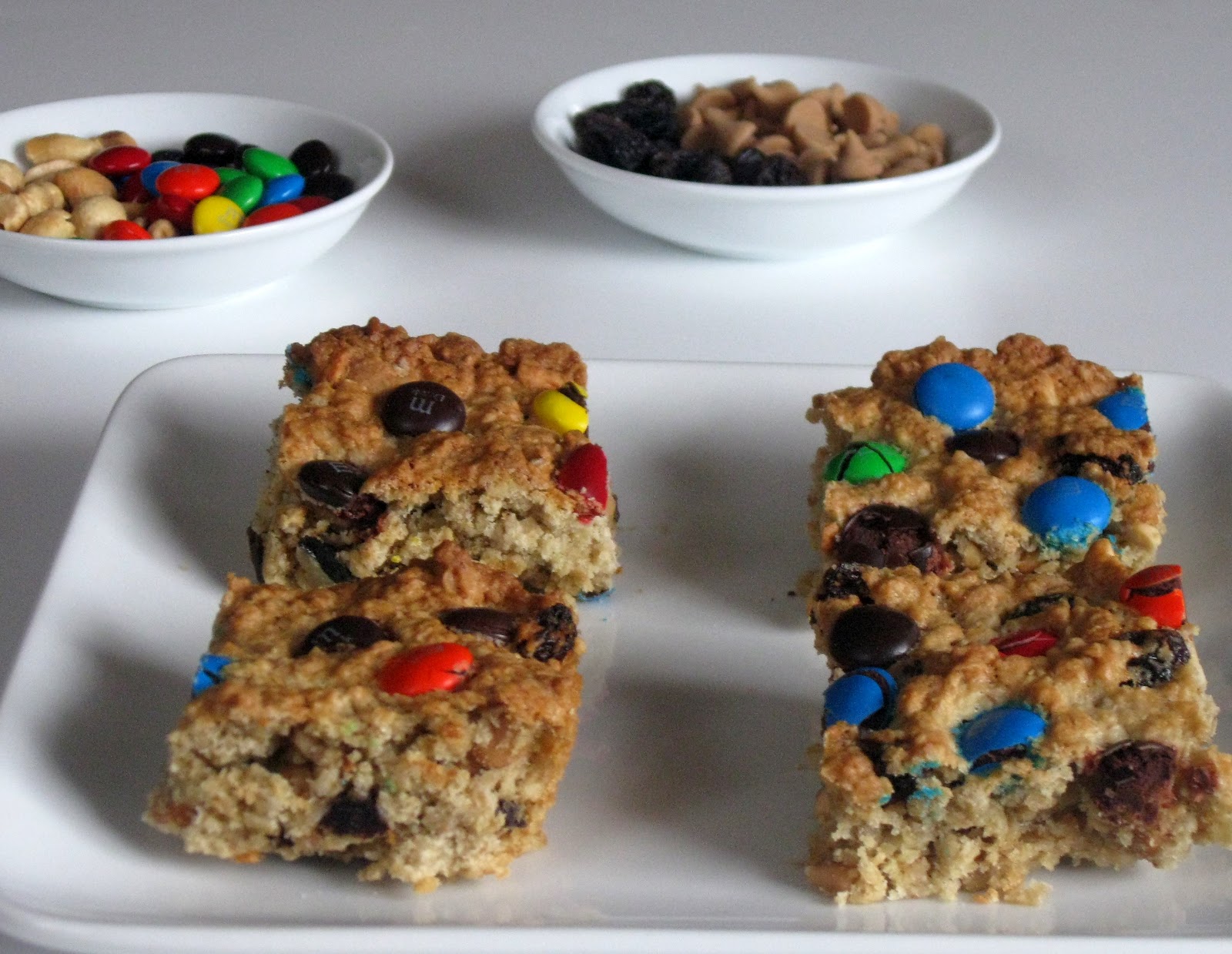 Oatmeal Monster Cookie Bars | Searching for Dessert