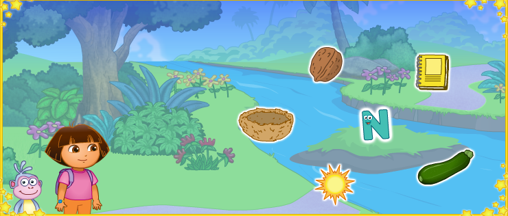 English Activities for Pre-School: DORA THE EXPLORER. ALPHABET GAME