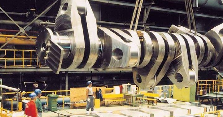Crankshaft of Ship Engine - MechanicsTips