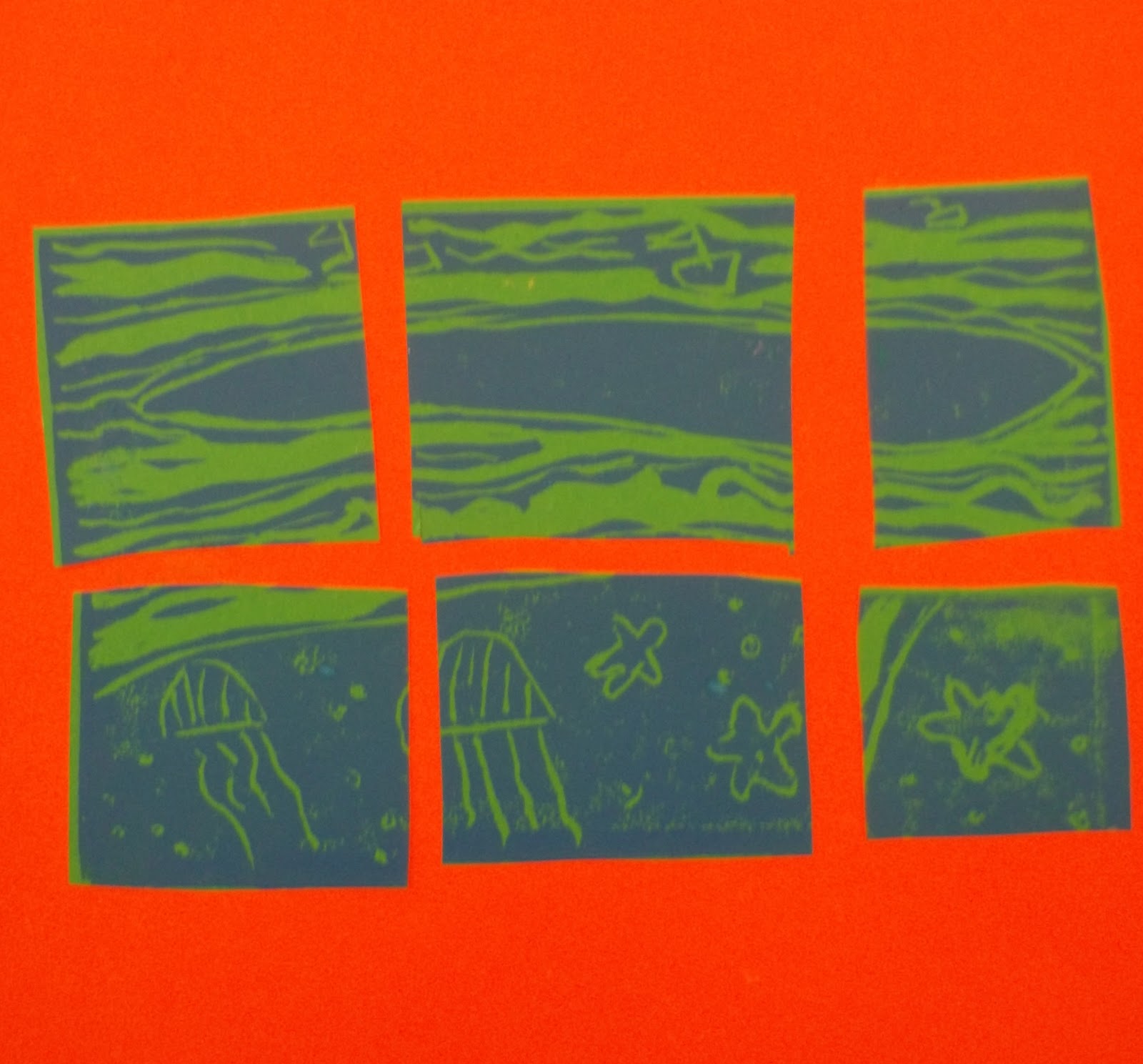 Monument Valley Regional Middle School Art Class: Block Printing, 7th Grade