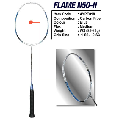 LI-NING RACKET FLAME N50-II ~ Sport Sarko