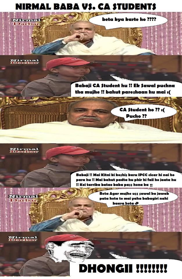 CA Jokes Club: CA Vs Nirmal Baba