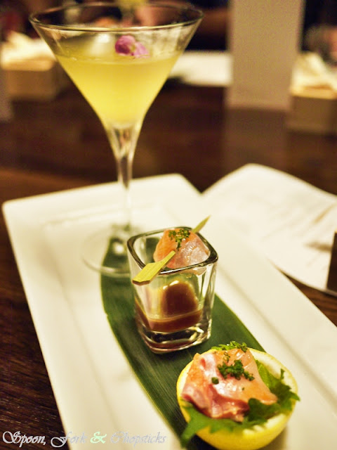 Spoon, fork & Chopsticks: Umami cocktails and canapés at Saké ...