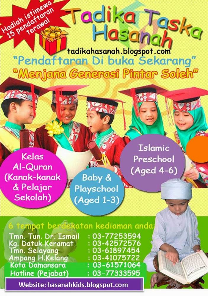 HASANAHKIDS-TADIKA/TASKA*KELASALQURAN*TRANSIT: Pendaftaran Sesi Tahun ...