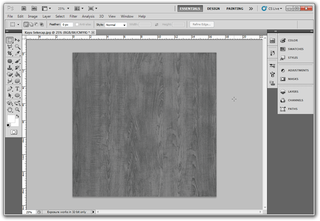 Membuat Bump & Displacement Map dengan Photosshop - Tutorial Skecap