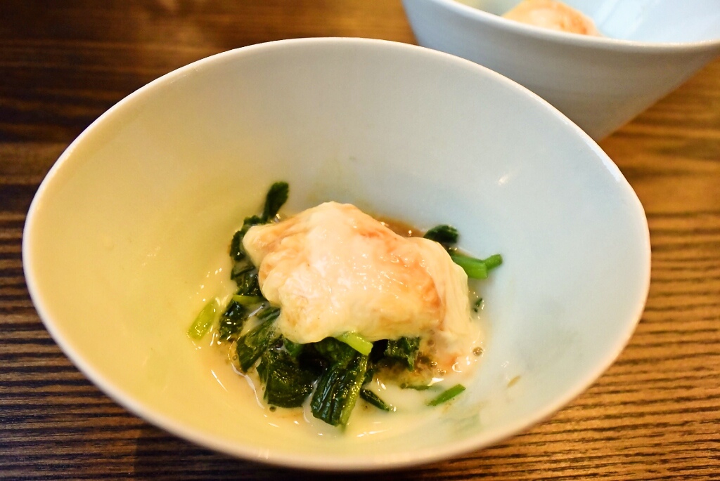 Recipes for Tom: Mitsuba to kumiage-yuba no wasabijoyu-ae / mitsuba and ...