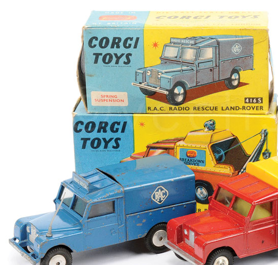 I LOVE CORGI TOYS: RAC Land Rovers. Which came first?