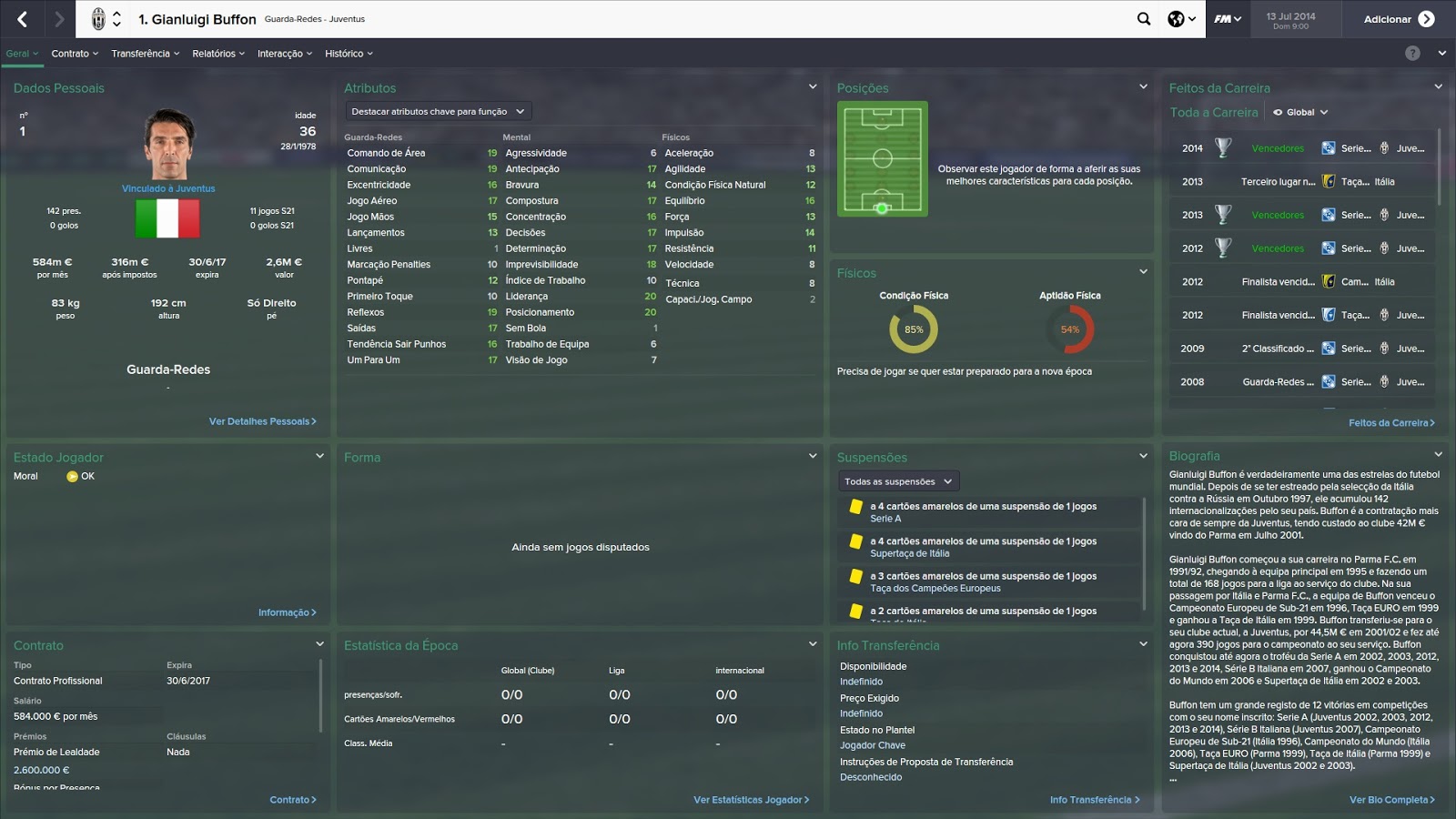 FOOTBALL MANAGER: As variações dos atributos ao longo dos anos ...