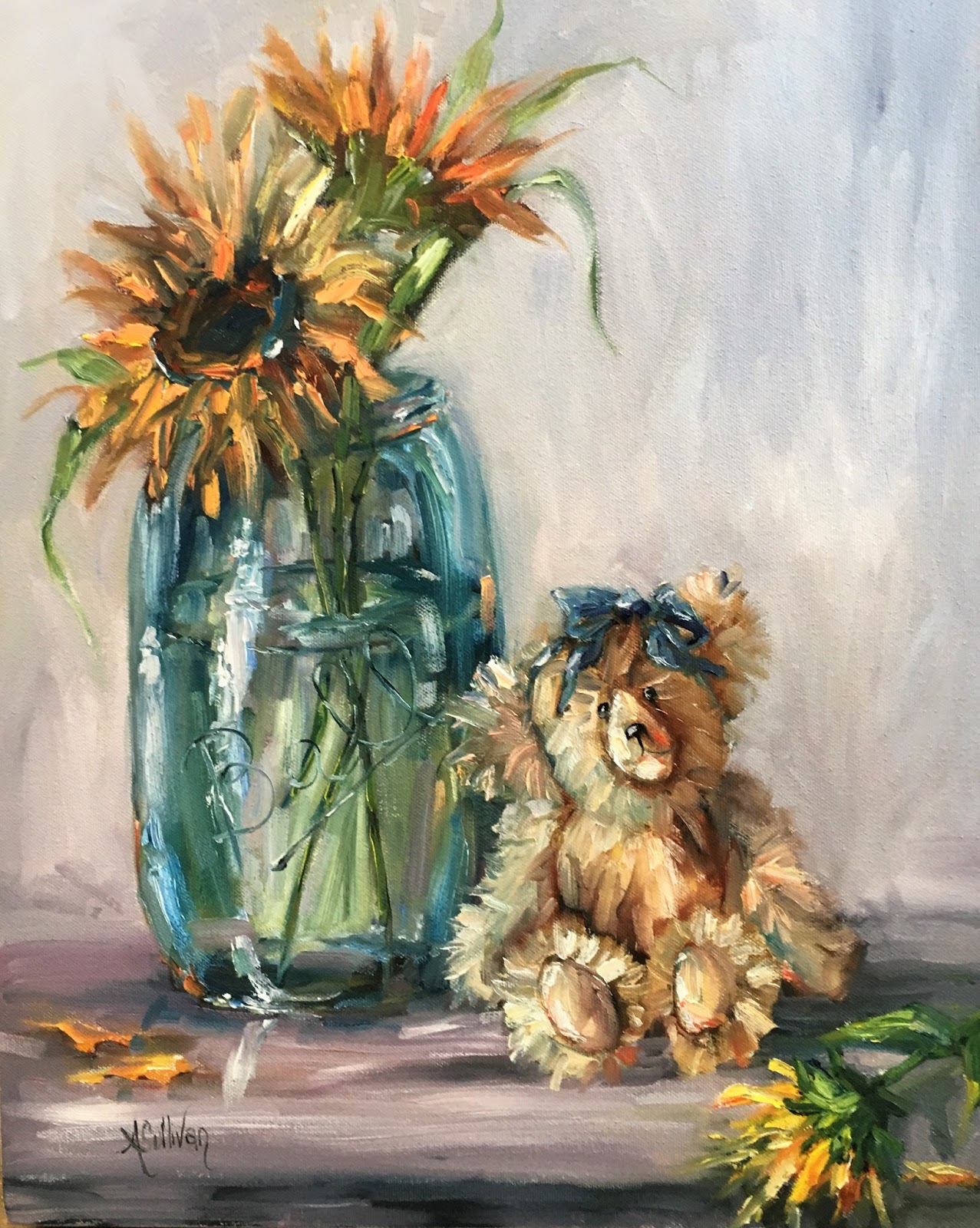 Still Life Painting Honey Do by Alabama Artist Angela Sullivan