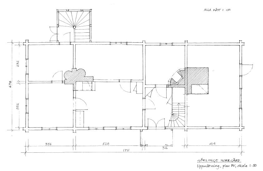 Görlinge Norrgård: Planritning