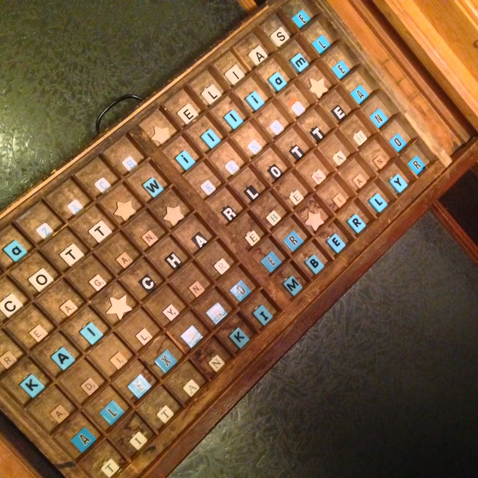 Pollyanna Reinvents: Type Tray and Grandkids Names