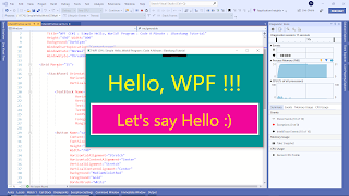 Visual Studio 2019 (WPF C# Source Code & XAML) How to Create a Simple Hello World Program in C# ...