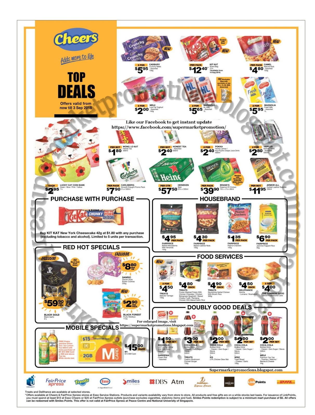 Cheers Top Deals 08 August - 03 September 2018 ~ Supermarket Promotions