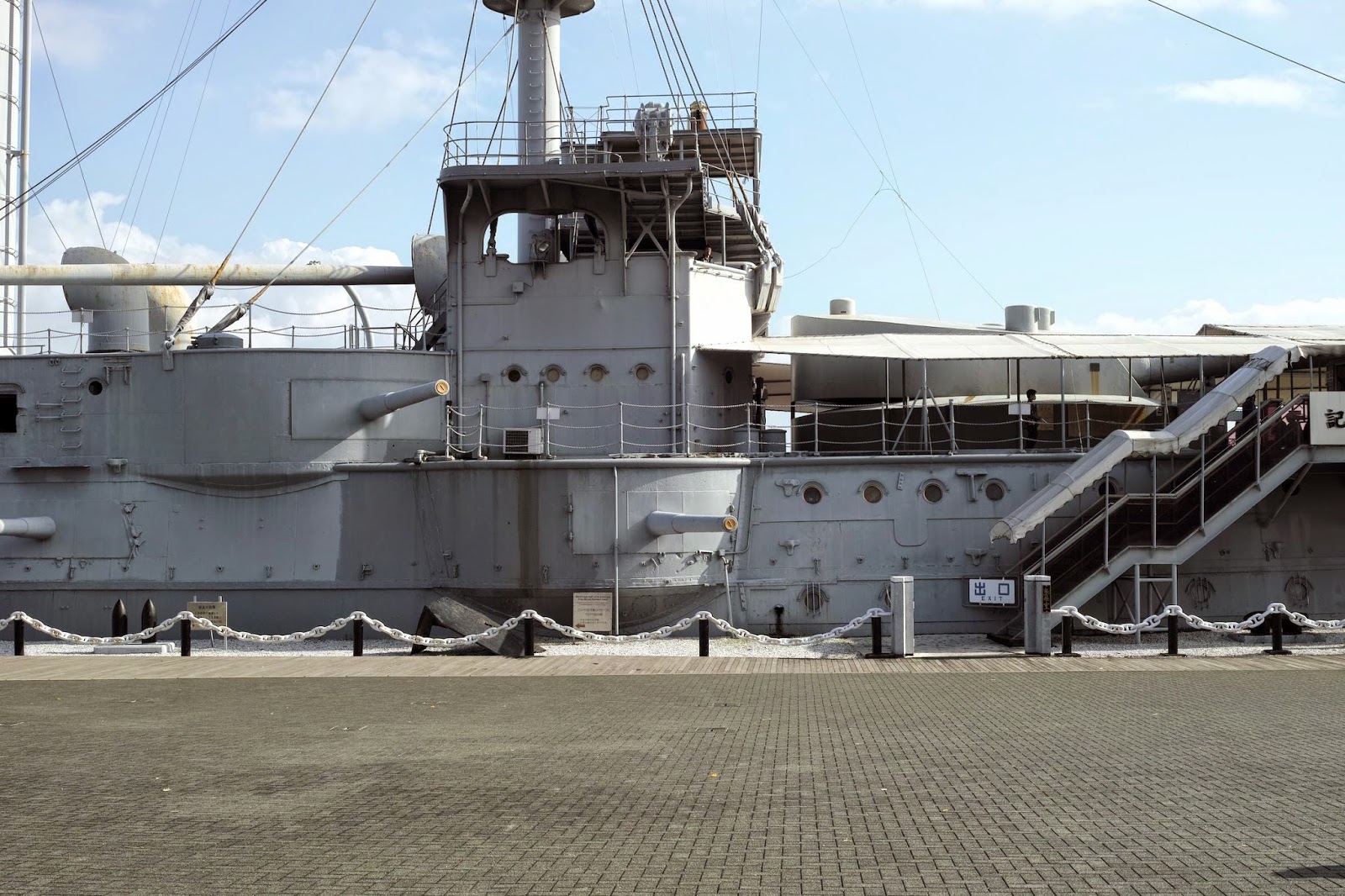 Study of warship Mikasa