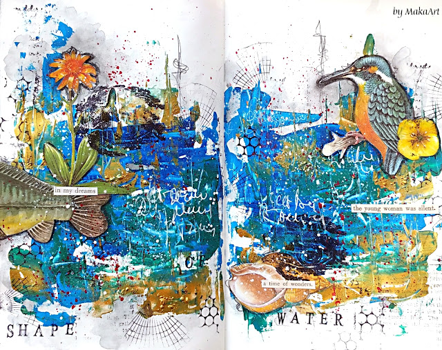 My journey through the mixed media world...: Shape of water...