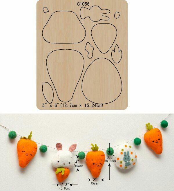 20 Moldes de Páscoa para Artesanato - Feltro e moldes para artesanato