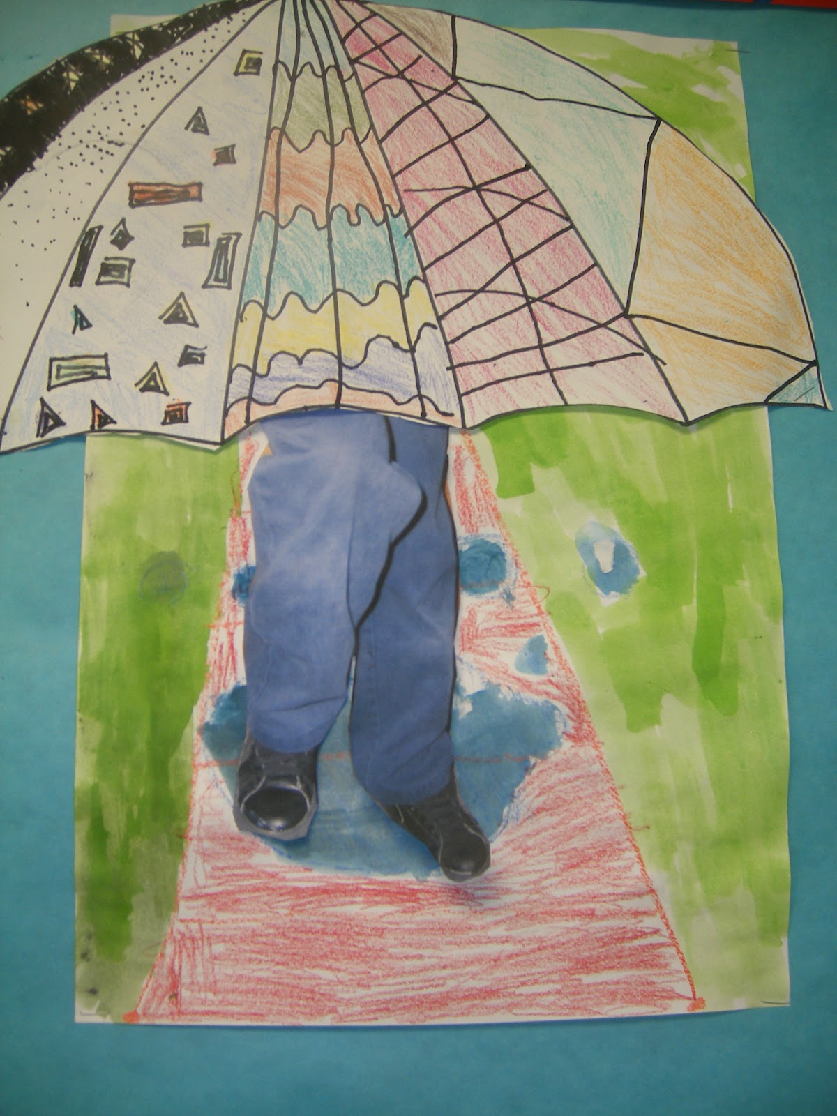 Awesome Art Projects: 4th Grade Umbrellas