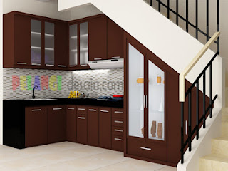 Kitchenset Pelangi Desain Interior: KITCHEN SET DIBAWAH TANGGA