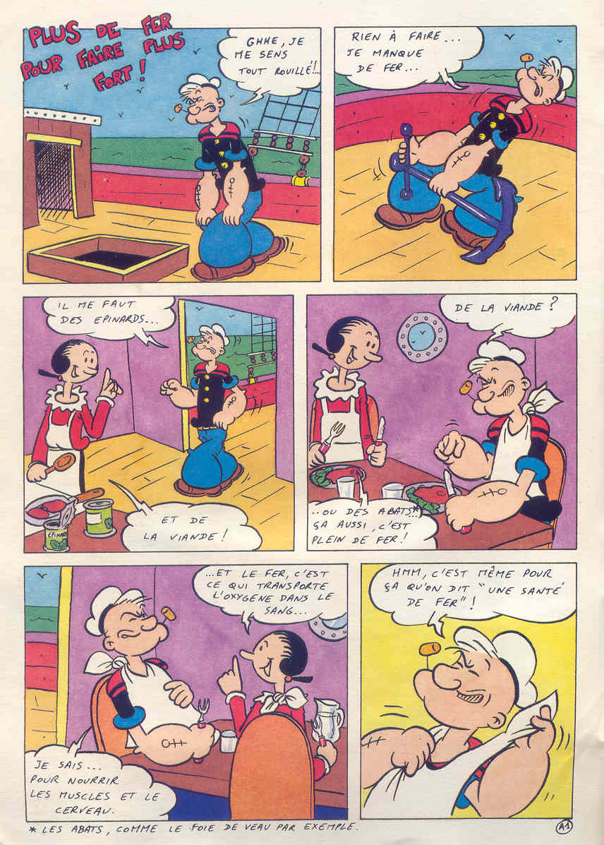 Les trésors de la flibuste: Popeye: Plus de fer pour faire plus fort - 1993