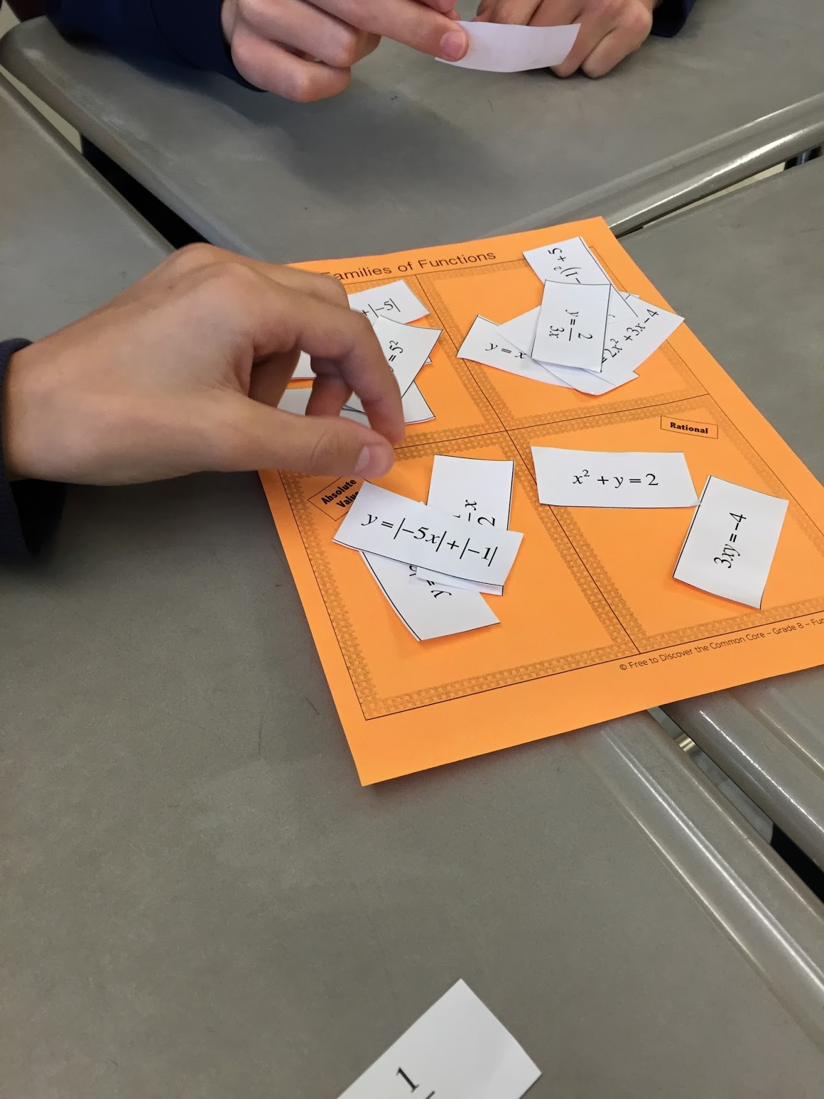 The Benefits of Card Sorts in Math Class | Free to Discover
